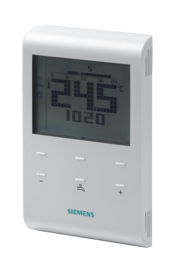 ΘΕΡΜΟΣΤΑΤΗΣ ΧΩΡΟΥ SIEMENS ΕΒΔΟΜΑΔΙΑΙΟΣ RDE100.1DHW ΜΕ ΕΝΤΟΛΗ ΓΙΑ ΖΕΣΤΟ ...