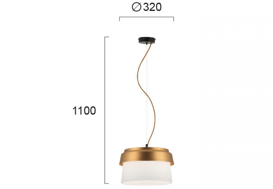 ΜΟΝΟΦΩΤΟ ΚΡΕΜΑΣΤΟ ΦΩΤΙΣΤΙΚΟ ΟΡΟΦΗΣ VIOKEF MORGAN 3095700 - Εlettrolinea