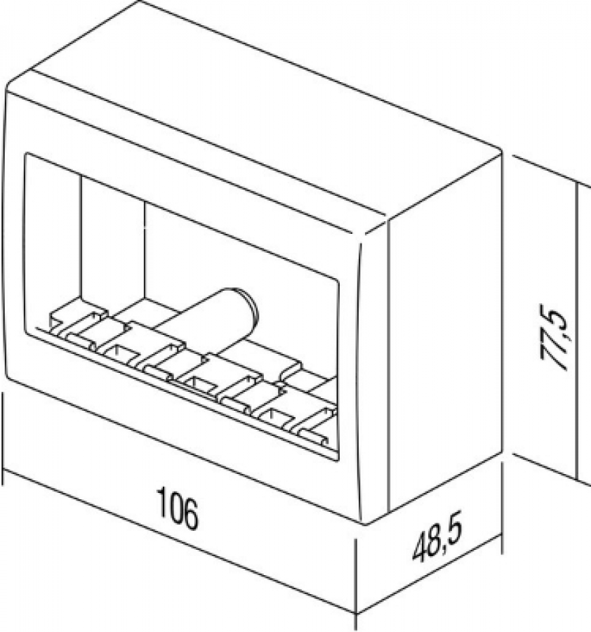 ΕΞΩΤΕΡΙΚΟ ΚΟΥΤΙ CUBO IP20 4Μ ΓΙΑ ΤΕΜ MODUL - Εlettrolinea