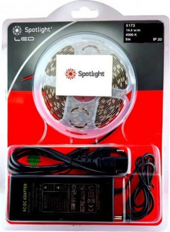 ΣΕΤ ΤΑΙΝΙΑΣ LED IP20 3000K 5 ΜΕΤΡΩΝ 12V 14.4W ΑΝΑ ΜΕΤΡΟ - Εlettrolinea