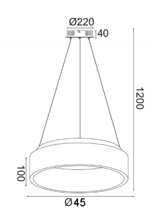 ΚΡΕΜΑΣΤΟ ΦΩΤΙΣΤΙΚΟ ΟΡΟΦΗΣ LED 34W ΜΕΤΑΛΛΙΚΟ ΛΕΥΚΟ BR81LEDP45WHD ...